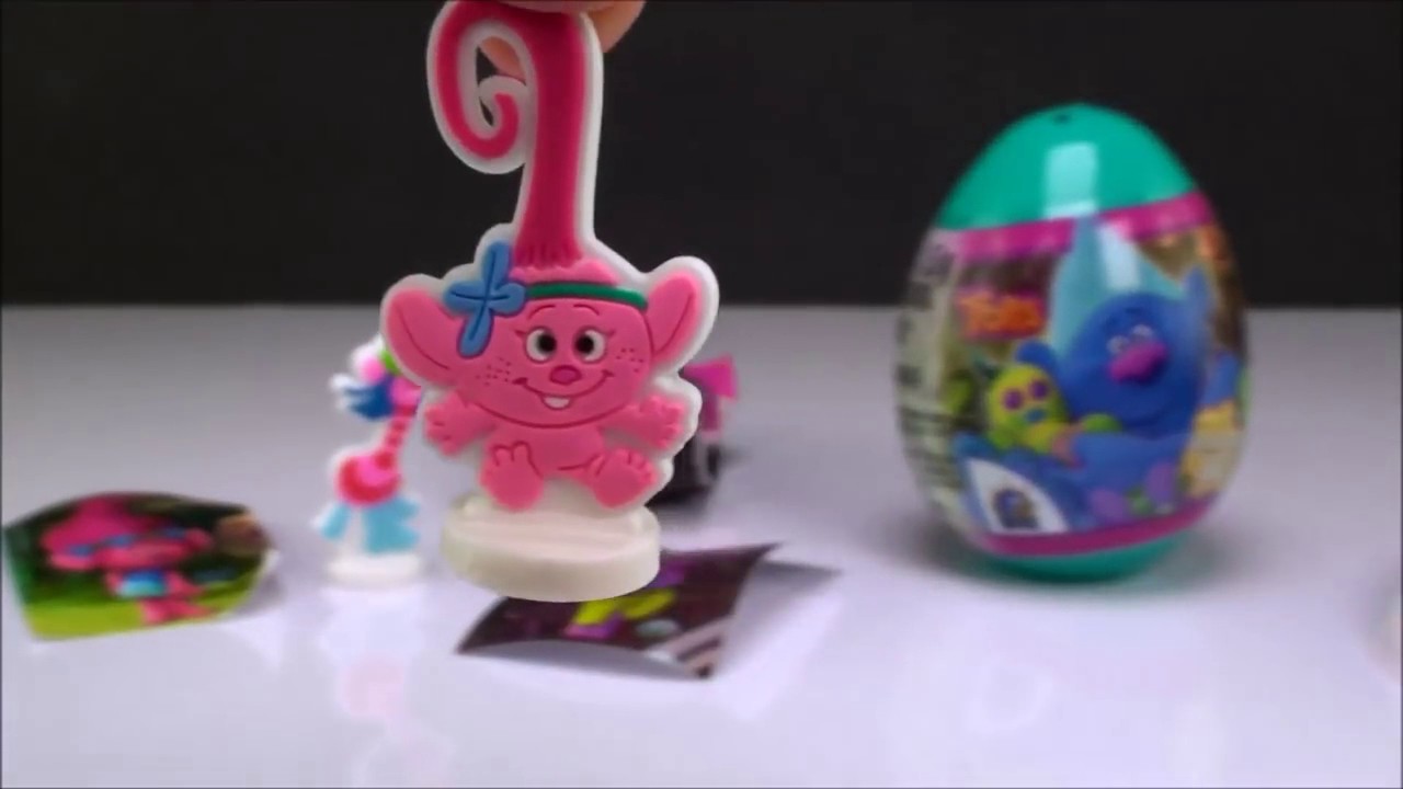 Dreamworks Trolls Plastic Surprise Easter Eggs Opening Fun Toys Kids ...
