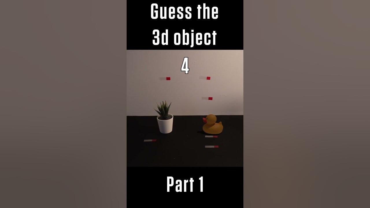 Guess the 3d object Part 1 - YouTube