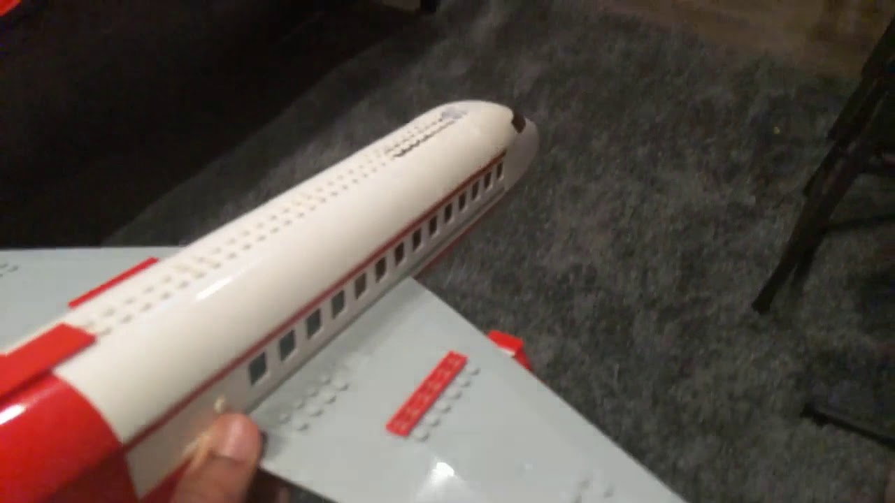 Lego plane set crash in slow motions. - YouTube