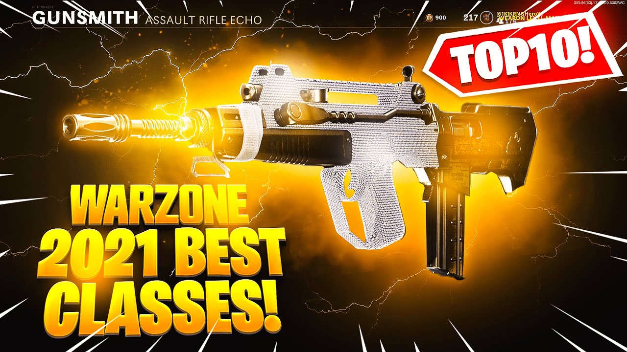NEW TOP 10 BEST CLASS SETUPS (OVERPOWERED) for COD WARZONE 2021 - BEST ...
