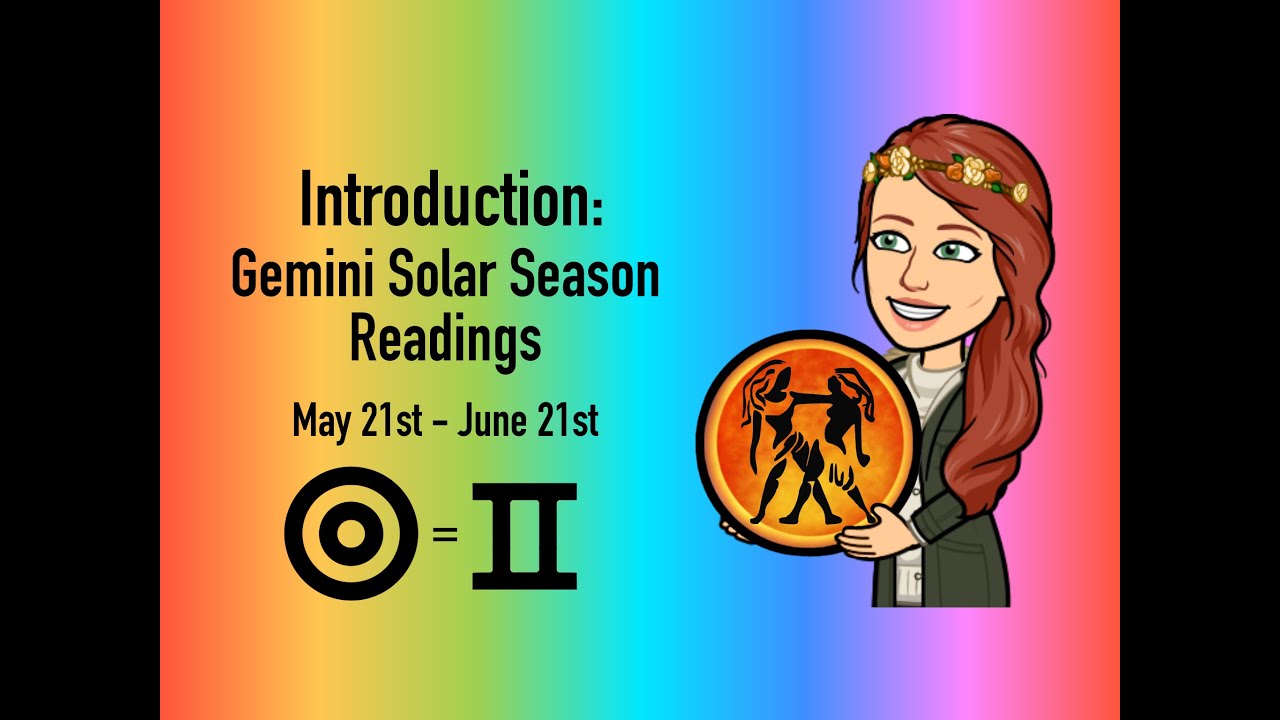 INTRODUCTION: Gemini Solar Season Readings 2023 - YouTube