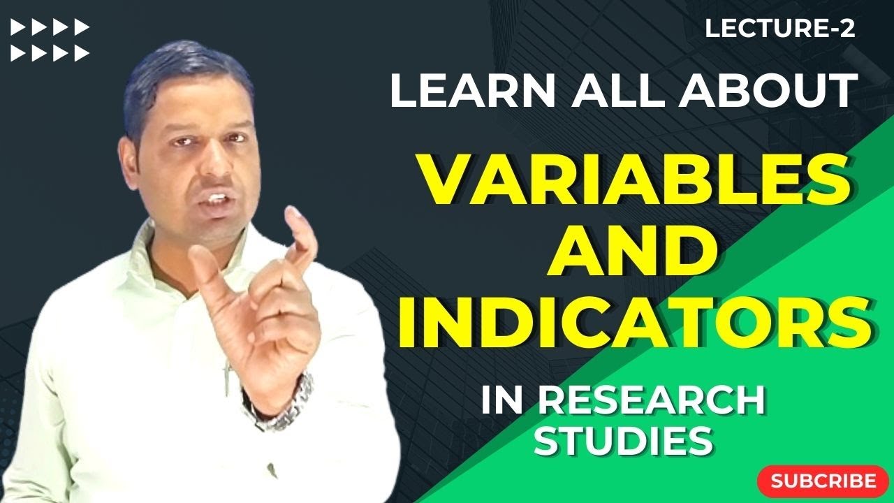 2. Variables and Indicators in Research Studies | Health Indicators in ...