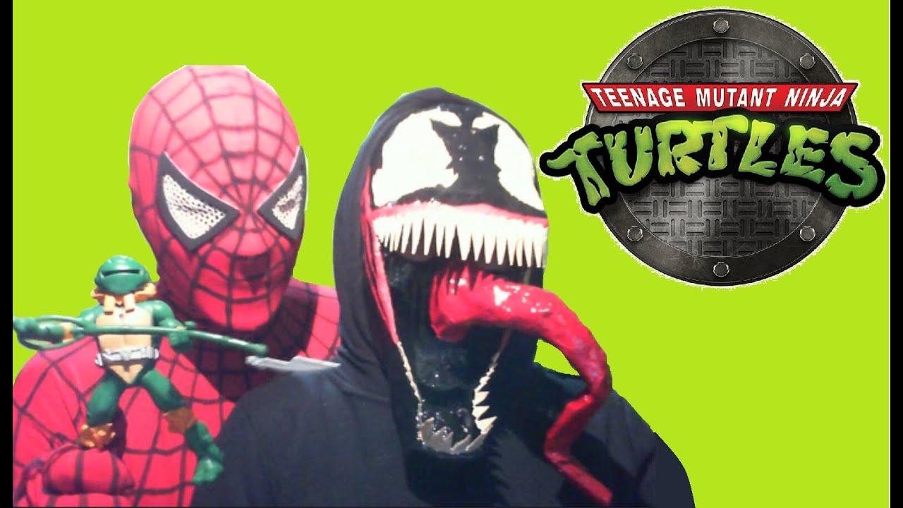 Spiderman and Venom Opening Toys Unboxing Teenage Mutant Ninja Turtles ...