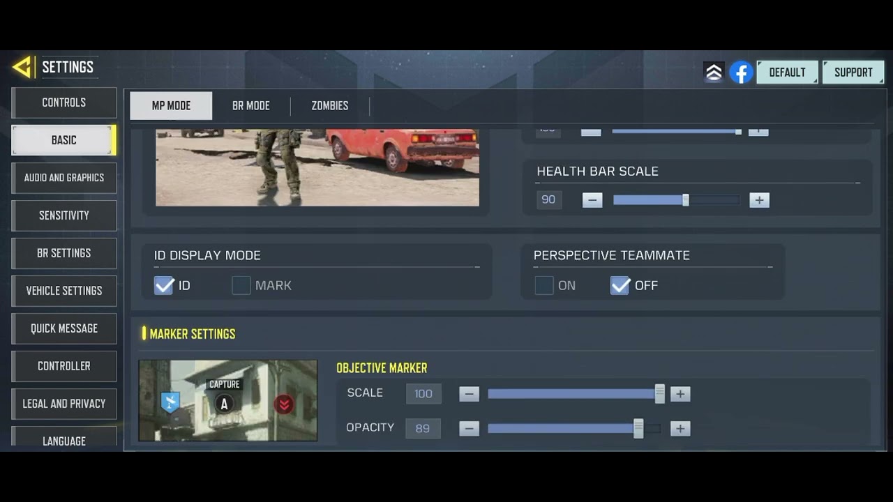 New Vibration settings(haptic feedback) for hit and damage intake in ...