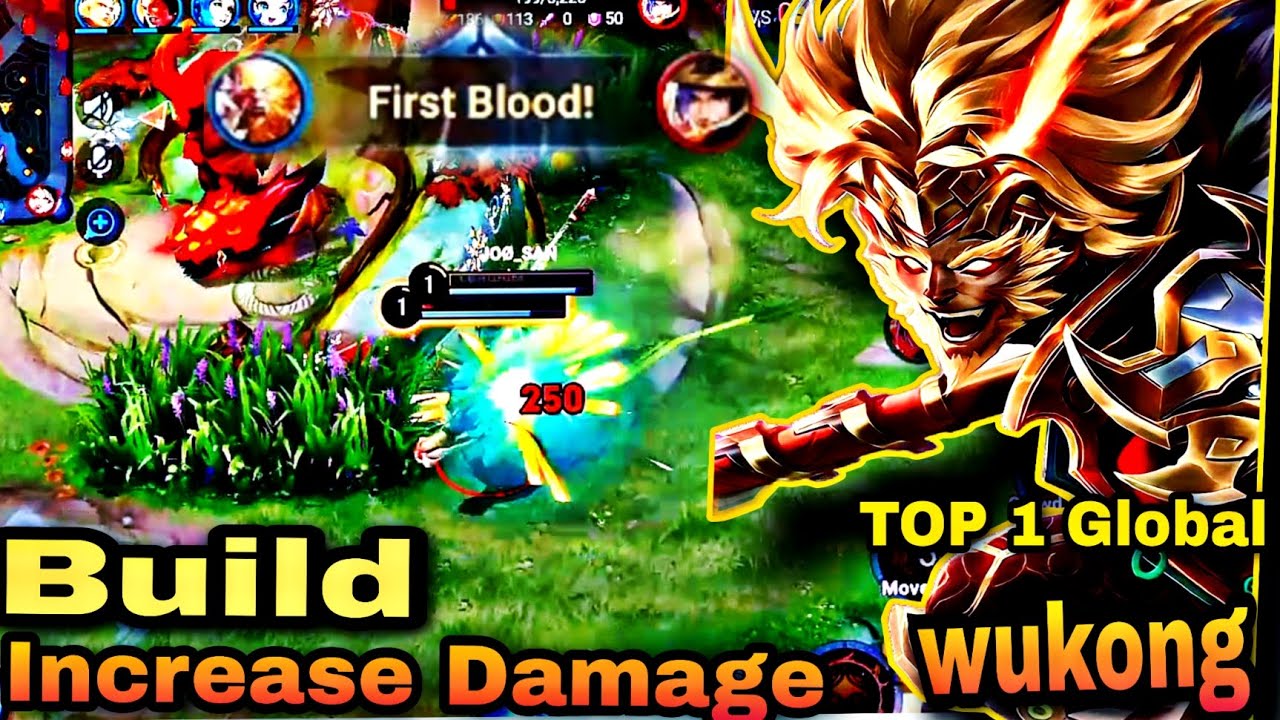19kills!! TOP 1 GLOBAL BUILD (WUKONG) | BUILD INCREASE DAMAGE JUNGLE ~ HONOR OF KINGS - YouTube
