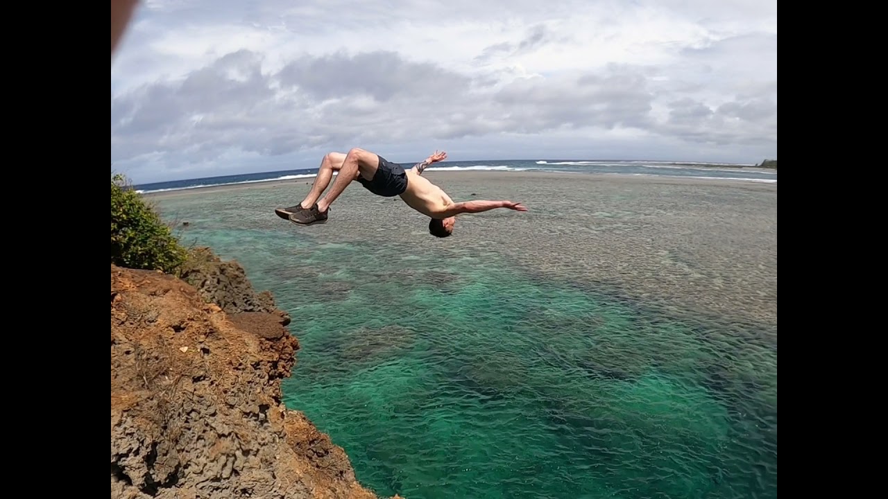 Guam cliff jumping! New channel trailer! - YouTube