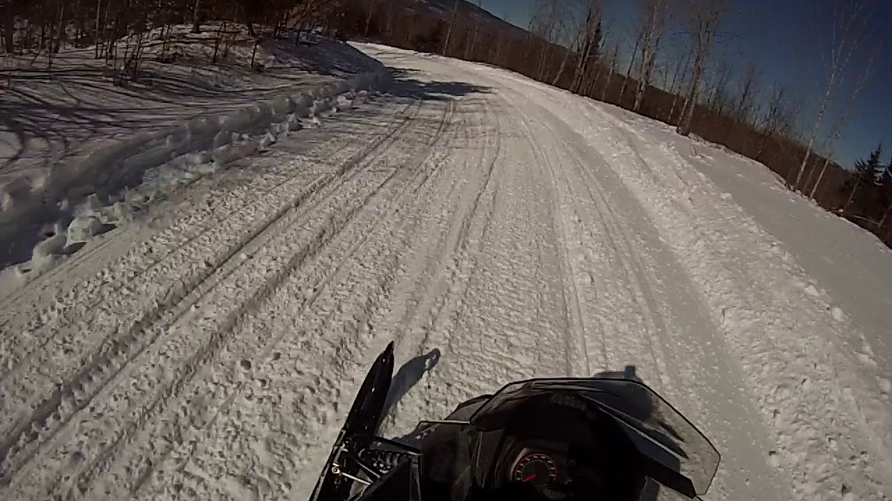 Snowmobiling in Rangeley Maine II - YouTube