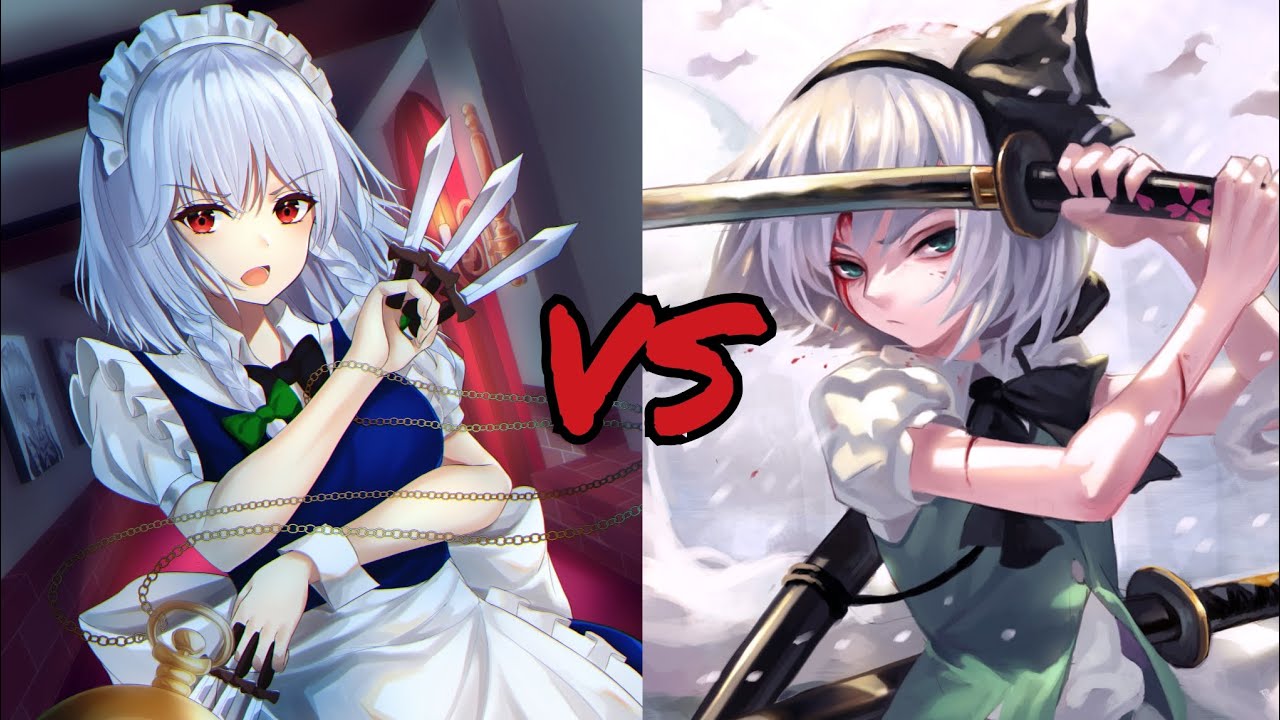 (MMD Touhou/東方) Sakuya Izayoi vs Youmu Konpaku - YouTube