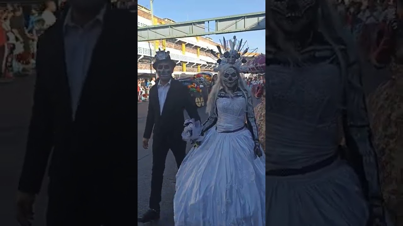 pareja de novios Catrines #guadalajara #desfile #catrinas #short - YouTube