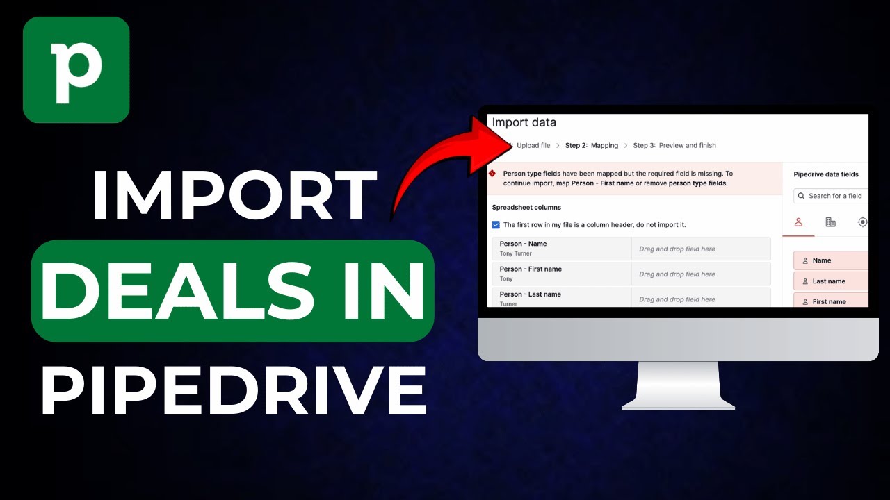 How To Import Deals In Pipedrive CRM - YouTube