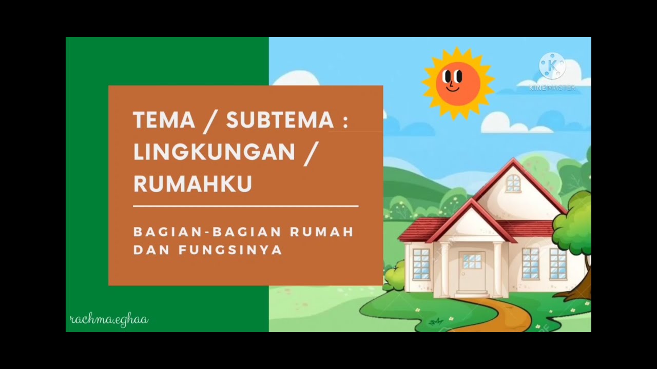 Tema/subtema : Lingkungan/Rumahku _bagian dan fungsi rumah - YouTube