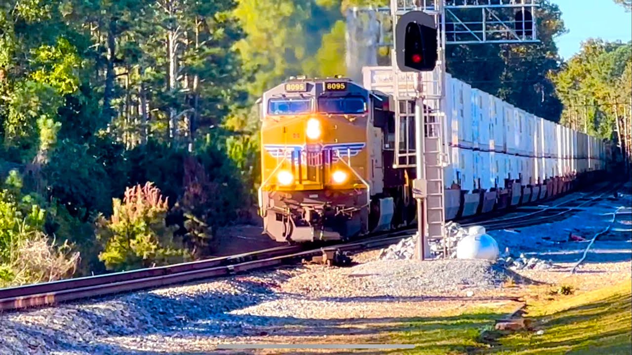 NS 282: UP 8095 NS 9726 Duluth GA - YouTube