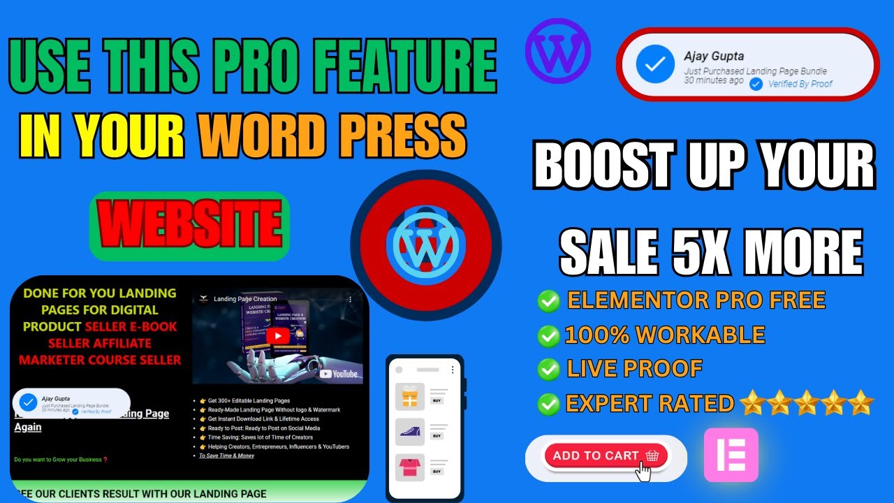 Unlock Pro Features to Skyrocket Sales on Your WordPress Website🚀 - YouTube