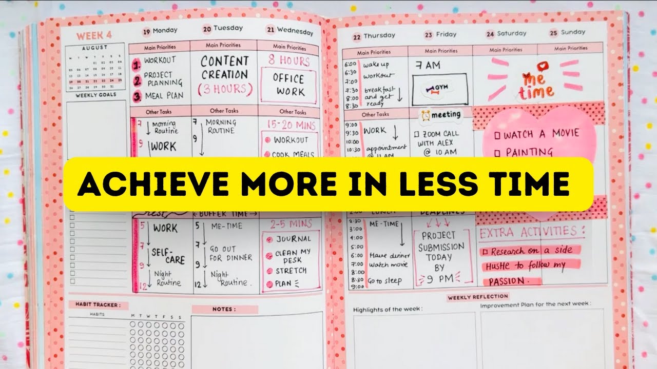 How to use your Planner for TIME MANAGEMENT | Planner Setup 2024 - YouTube