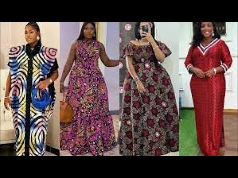 Modèle chic de longue robes en pagne 2023, modèle en pagne Pour Femmes ...