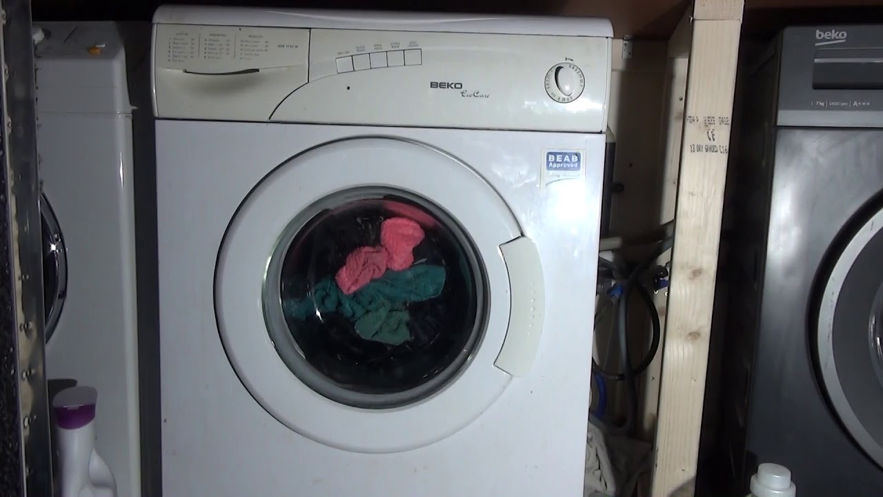 Beko Ecocare WM1512 : cotton eco 60'c standard (Full cycle) - YouTube