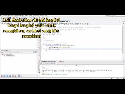Membuat kode program string dengan fungsi length - YouTube