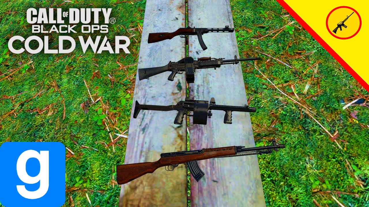 Garry's Mod: COD BOCW PPSH-41, Striker, Type-63 & Stoner-63 showcase - YouTube