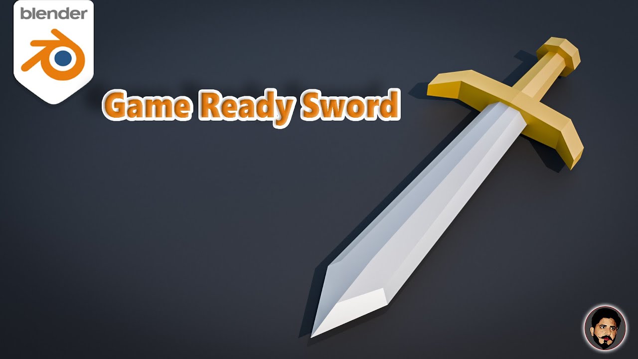 Make a Game-Ready Low Poly Sword in Blender | Full Beginner Tutorial # ...