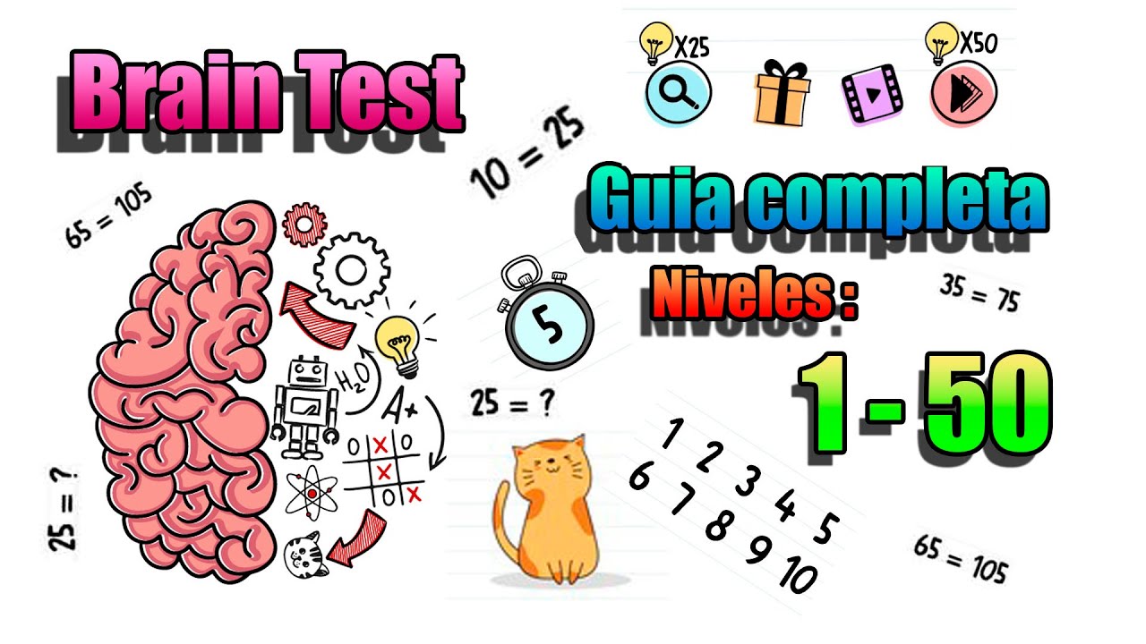 Brain test Gameplay Walkthrough | Guía completa | Niveles 1 - 50 - YouTube