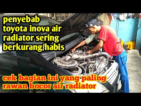 toyota inova air radiator sering berkurang/habis - YouTube