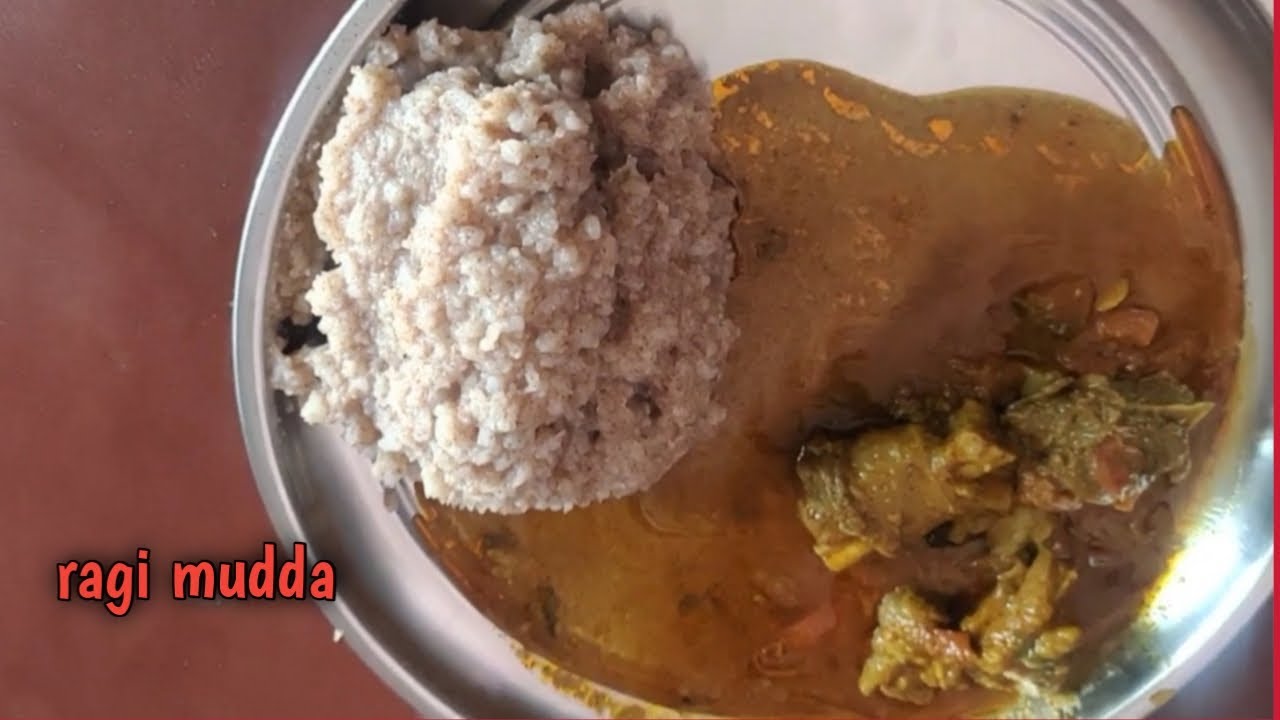 Mutton mudda recipe,ragi mudda recipe,kouser villog, indian villager ...