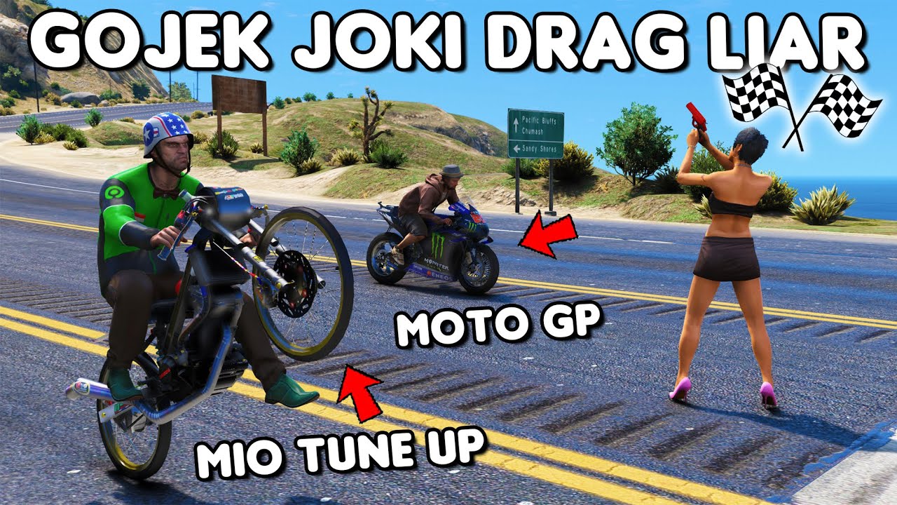 GOJEK JOKI DRAG LIAR - GTA 5 MOD - YouTube