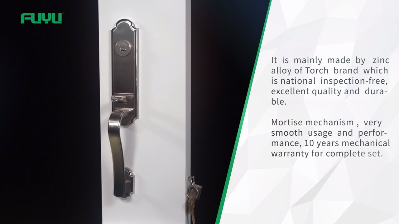 FUYU Grip Handle Door Lock 8101 - YouTube