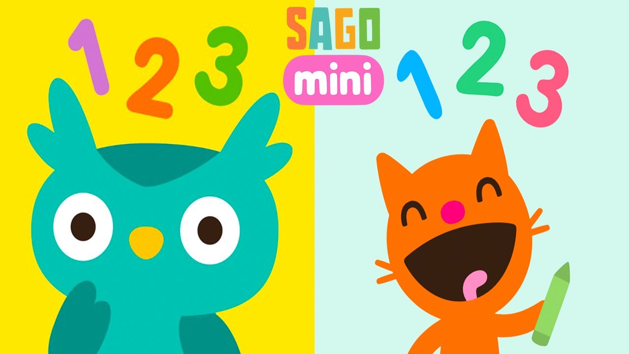 SAGO MINI NUMBERS - EARLY MATH SKILLS FOR AGES 2-5 - YouTube