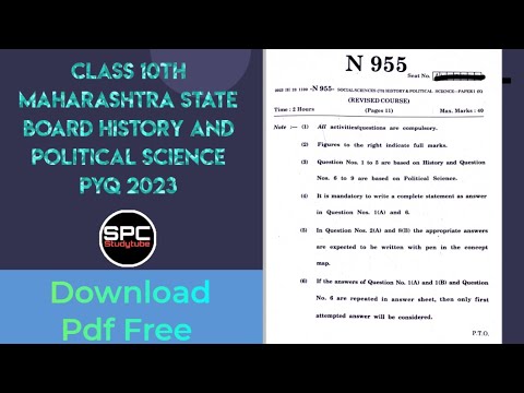 Class 10th Maharashtra State Board History and Political Science Board ...