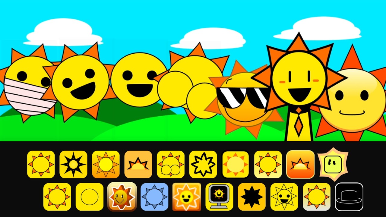 Incredibox Sprunki - Every Mr.Sun Part 2 Singing Together (Retake ...