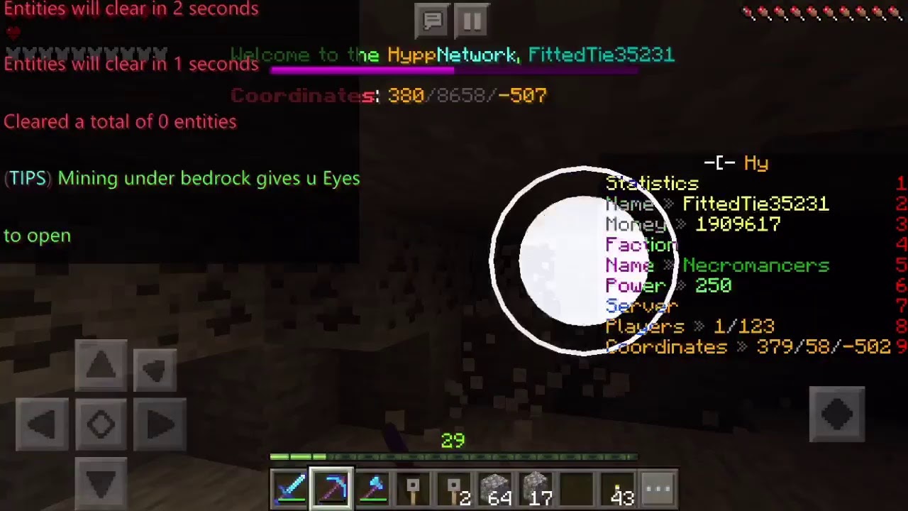 Playing some MC Bedrock IP: HyppNetwork.us.to Port: 19195 - YouTube