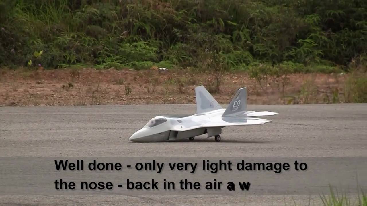 F-22 Raptor Turbine RC Jet - YouTube