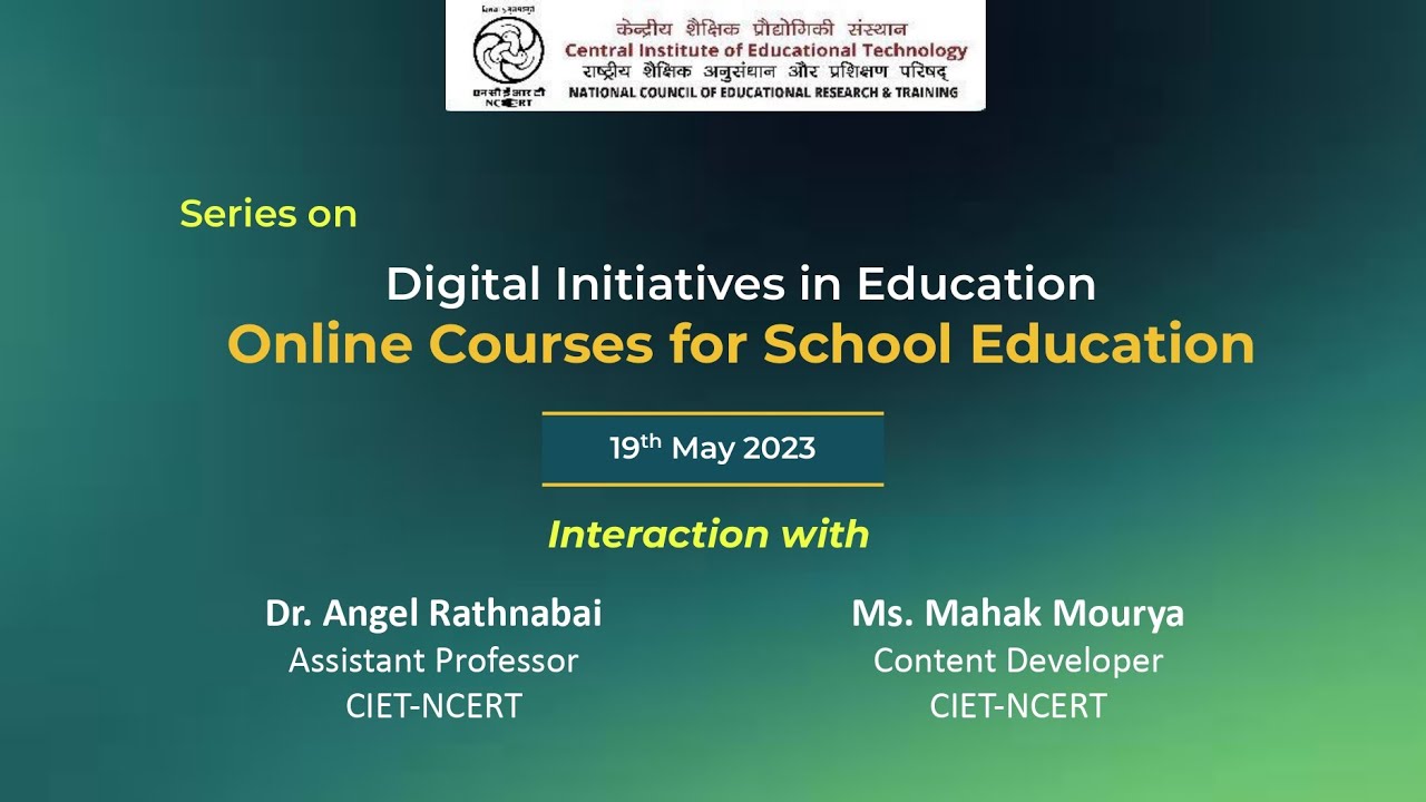 Webinar: Online Courses for School Education - YouTube
