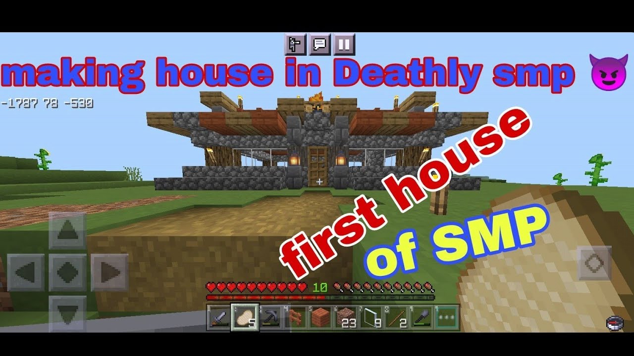 how to make a small Castle [Deathly smp (part2)] #minecraft #dream #smp ...