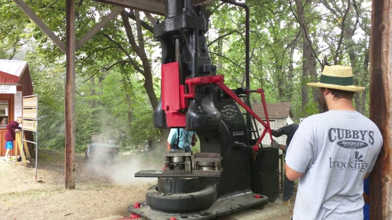 Steam Hammer at WMSTR in Rollag, MN - YouTube