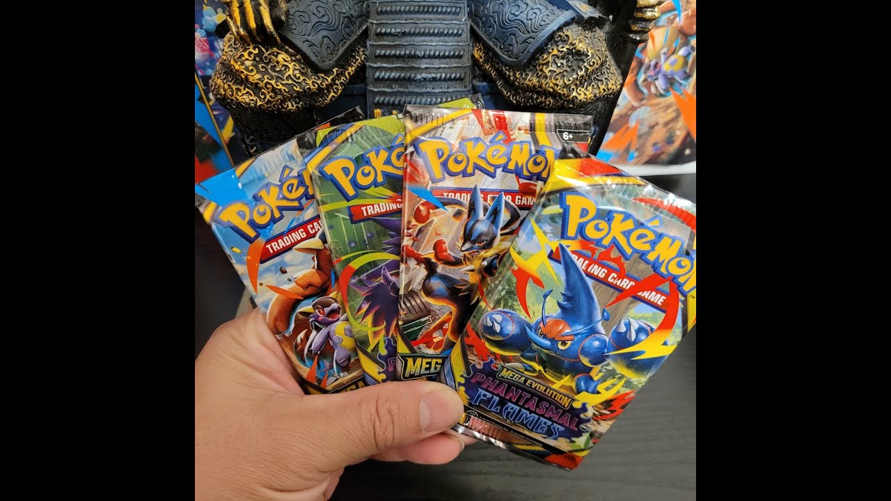 Pokemon Vending Machine Mega Evolution & Phantasmal Flames Booster Pack ...