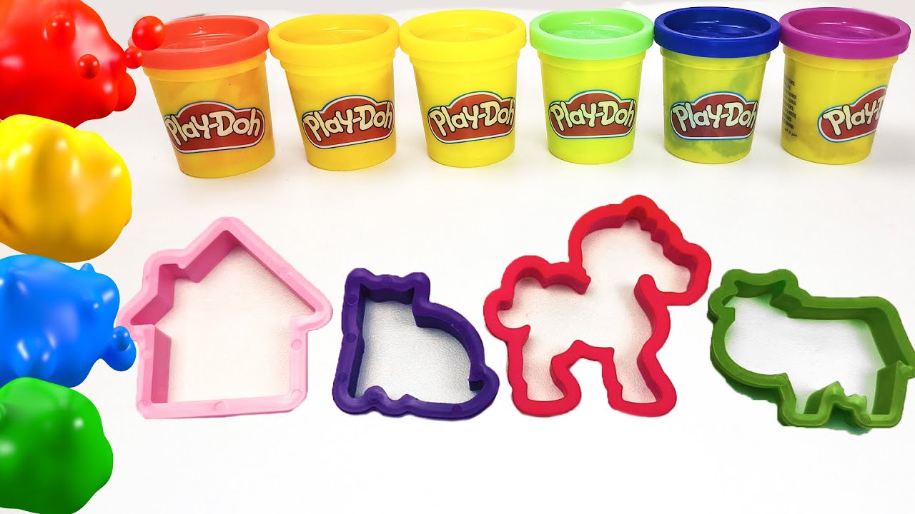 Create and Learn Farm Animals with Play Doh | Preschool Toddler ...