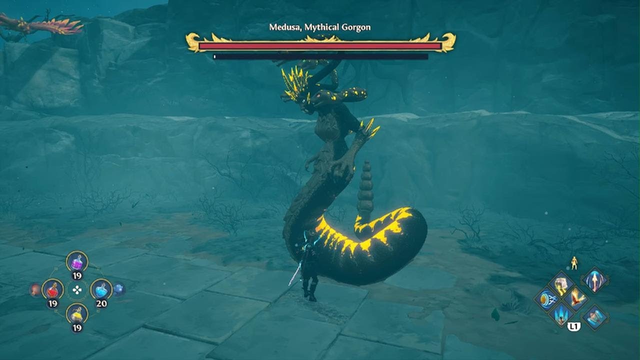 Immortals: Fenyx Rising - Glitched Medusa AI - YouTube