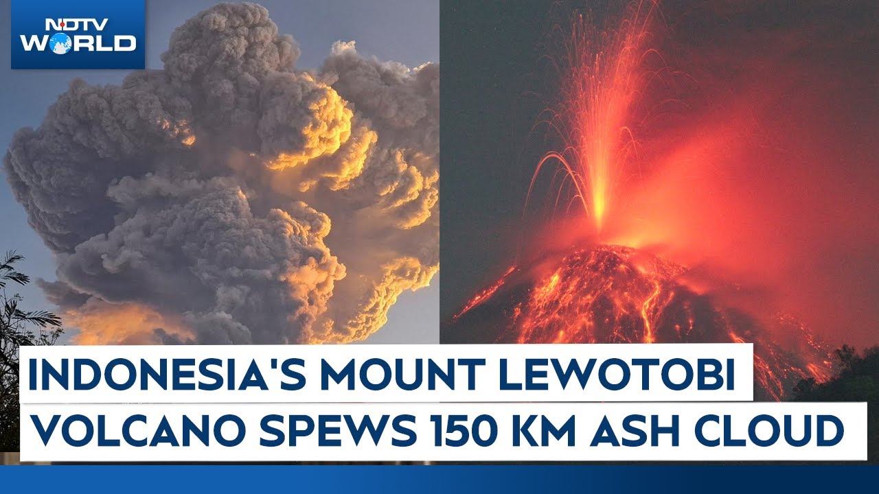 Indonesia Volcano | Indonesia's Mount Lewotobi Laki Laki Volcano Erupts ...
