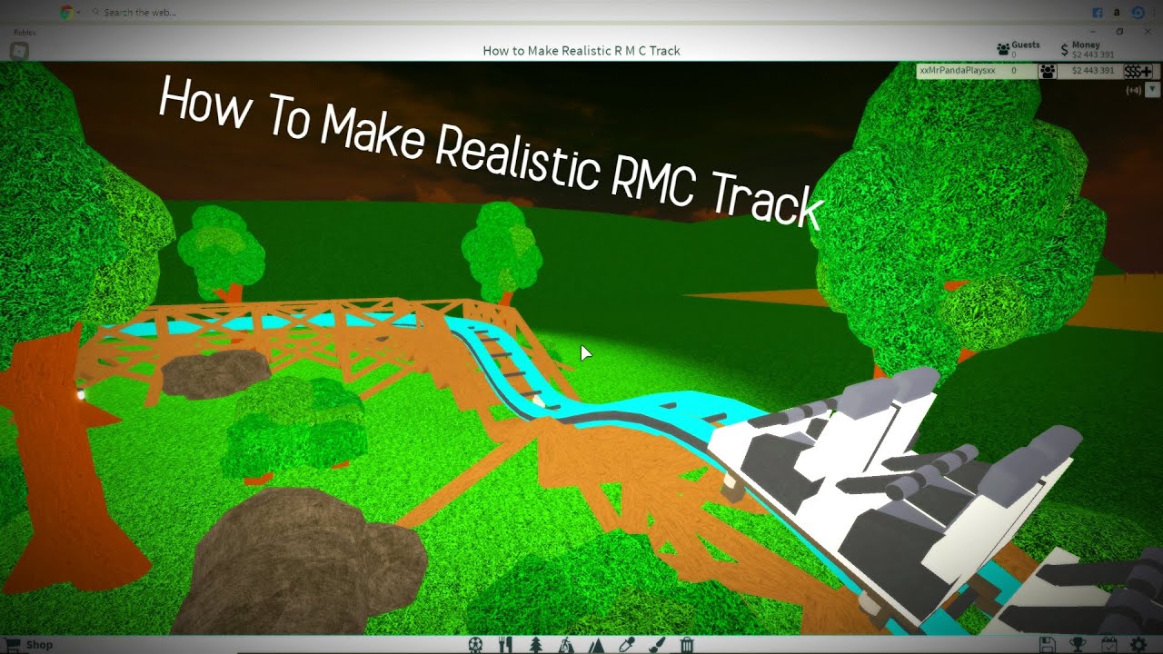 How to Make Realistic RMC Track In Roblox Theme Park Tycoon 2 - YouTube