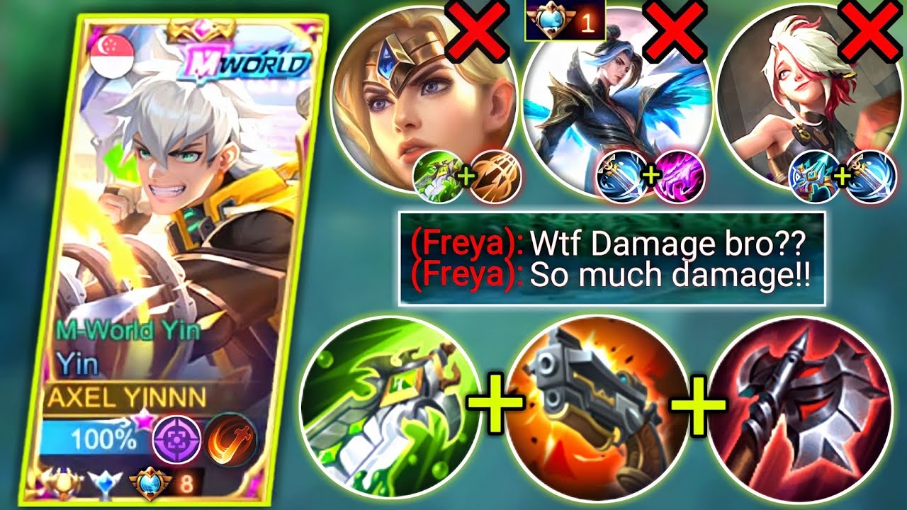 YIN VS PRO FREYA IN SIDELANE | YIN NEW HIGH DAMAGE BUILD & EMBLEM TO ...