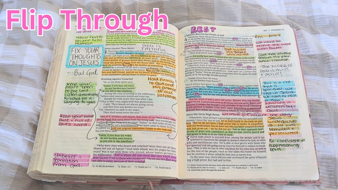 Bible Flip Through | Pink Bible | Artisan Collection Bible | Girly ...