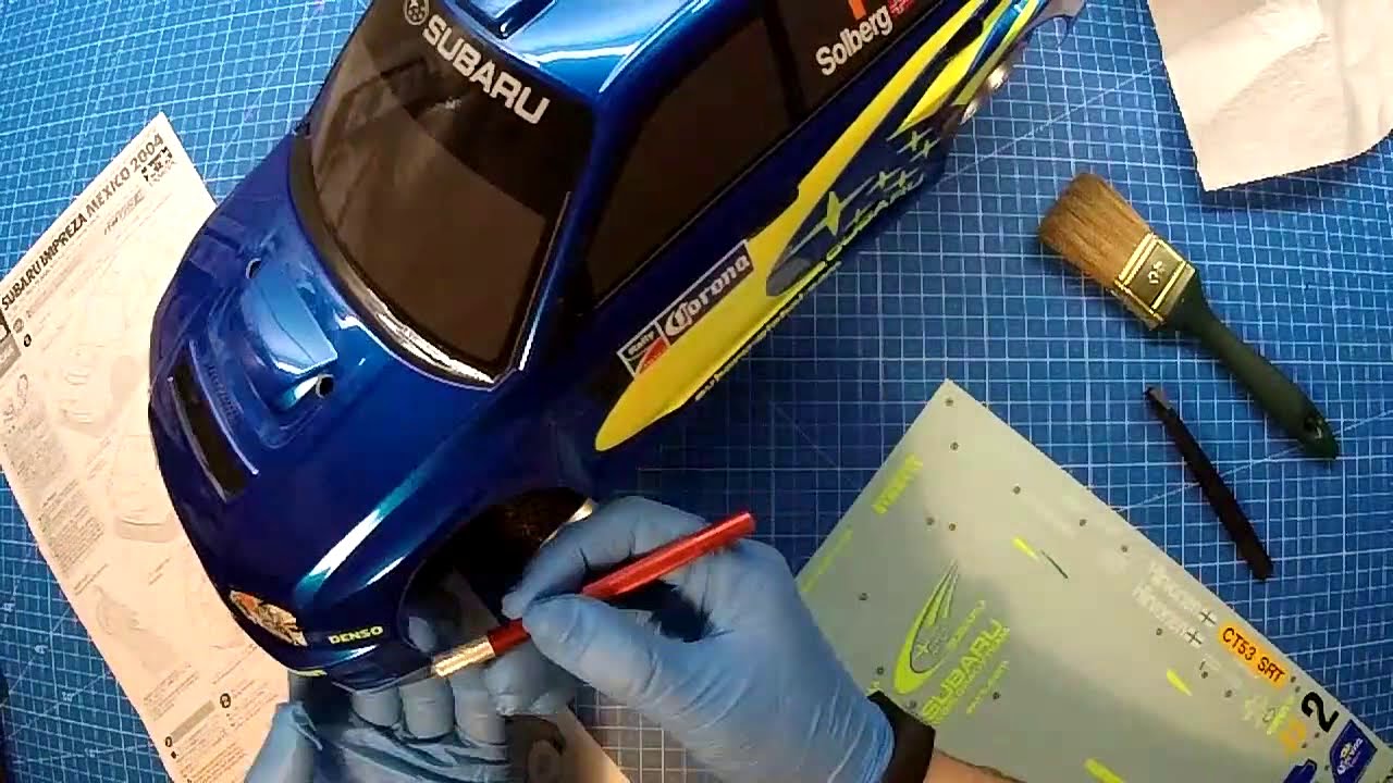 Tamiya 47372 - Subaru Impreza WRX 2004 decals - YouTube