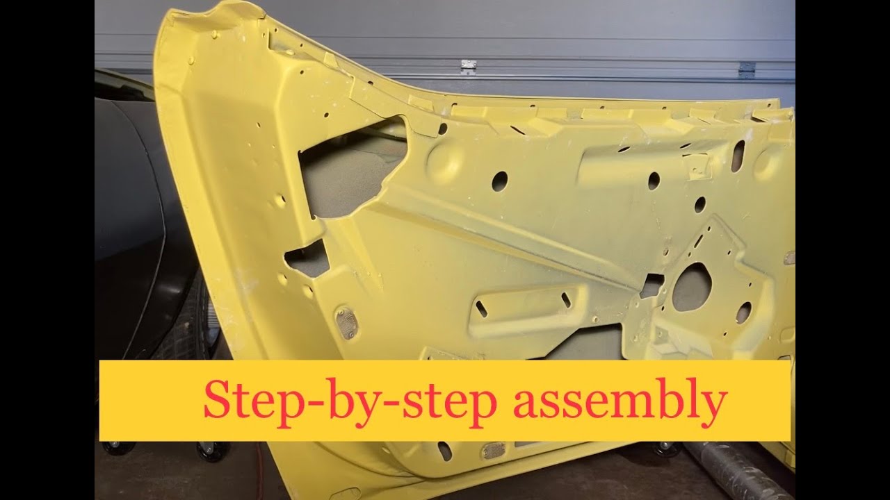C3 Corvette door assembly- step by step- (latch, lock, handle, window ...