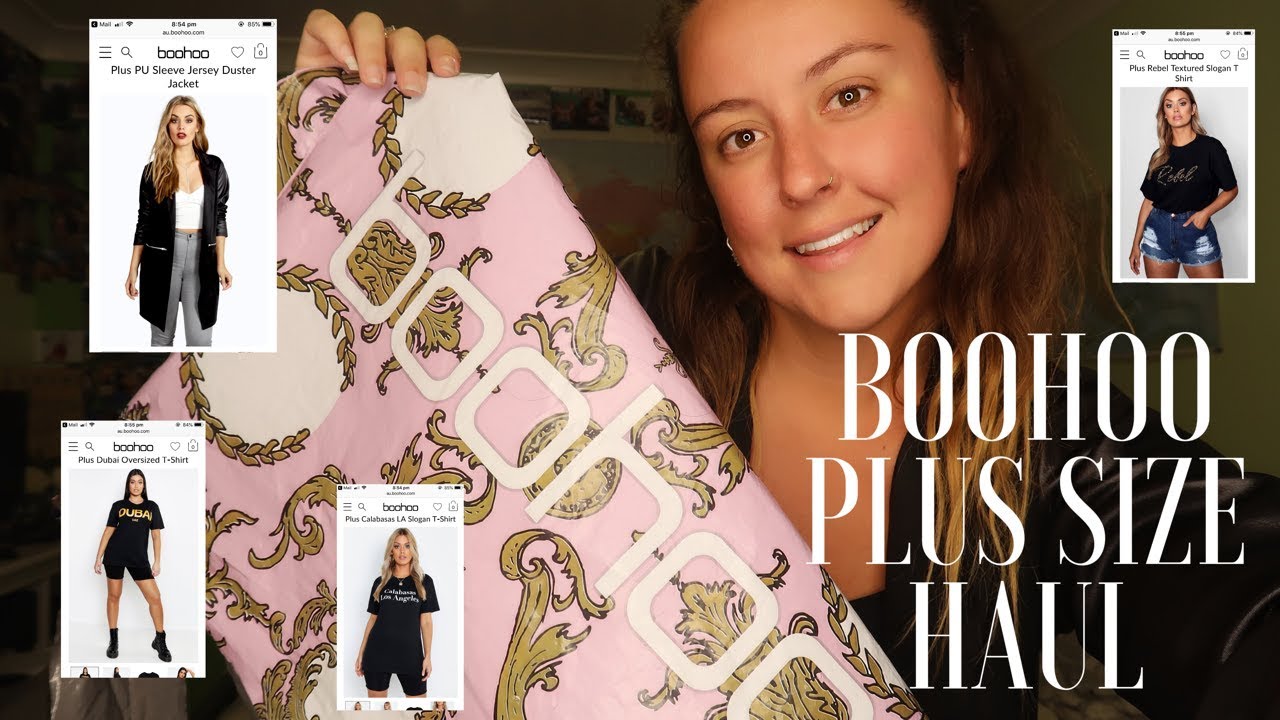 PLUS SIZE BOOHOO CLOTHING HAUL TRY-ON - YouTube