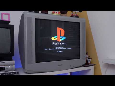 Playstation 1 Startup on Sony Trinitron CRT - Gamingsetup