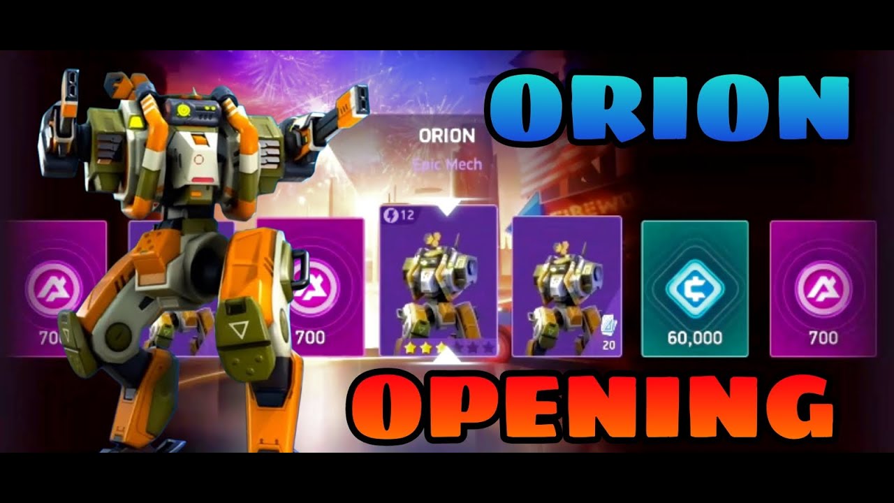 Orion Opening: New Crate Rush Mech Arena - YouTube