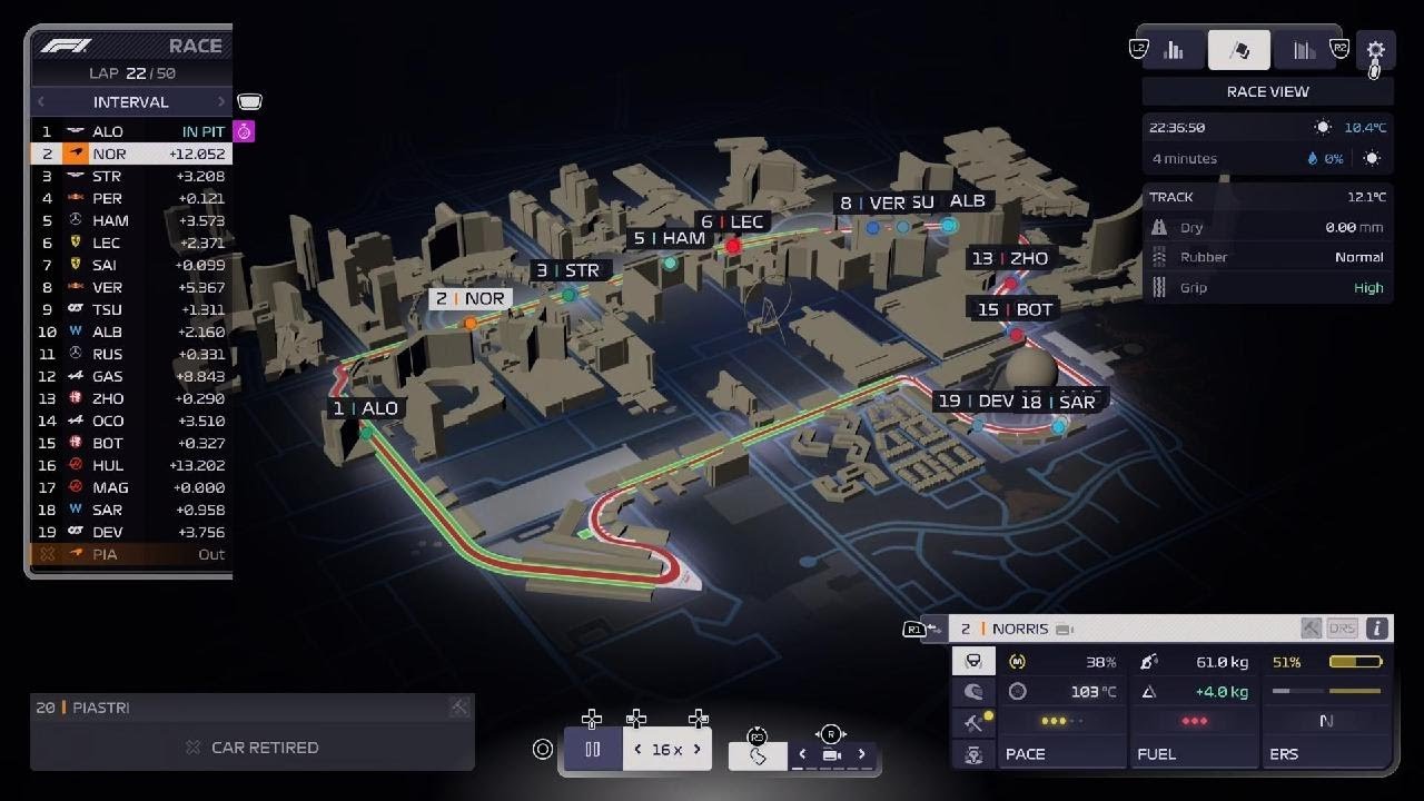 F1 Manager 2023 McLaren Hard difficulty Vegas, Drivers Championship ...