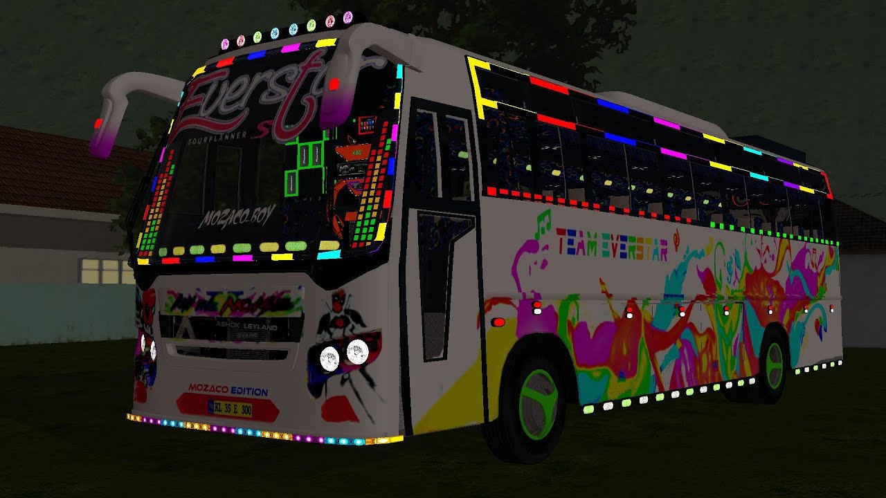 NEW BV MAXIMA BUS MOD RELEASED FOR BUSSID || FULL LED LIGHTS || bus ...
